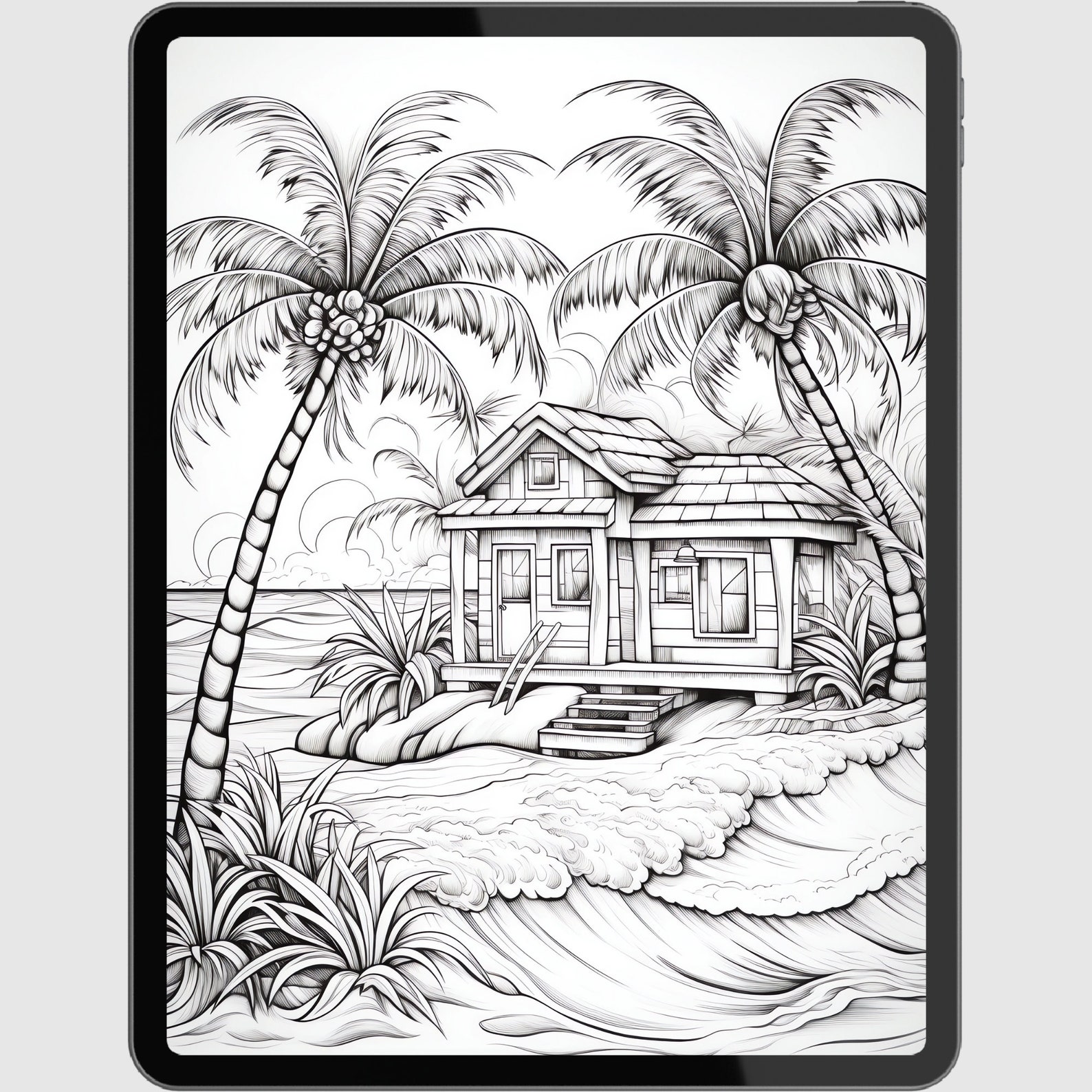 Boho Landscape Colouring Pages PDF | 10 Artistic Printable Colouring ...