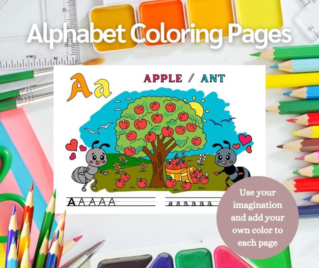 Fun Alphabet Coloring Pages, Preschool Coloring Pages and Activity ...