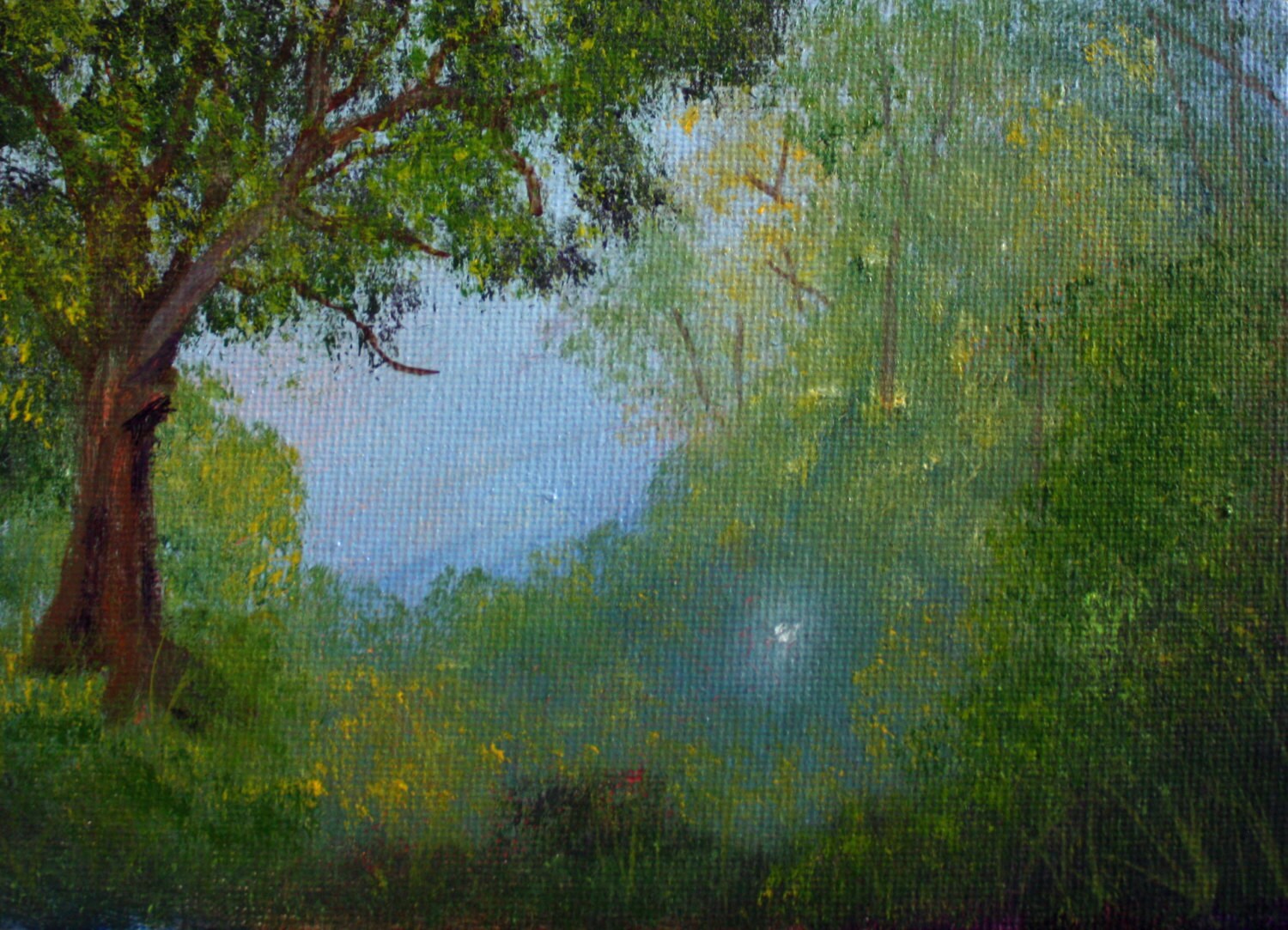 Fairy Wisp - 5"x7" Original Forest Painting - Etsy