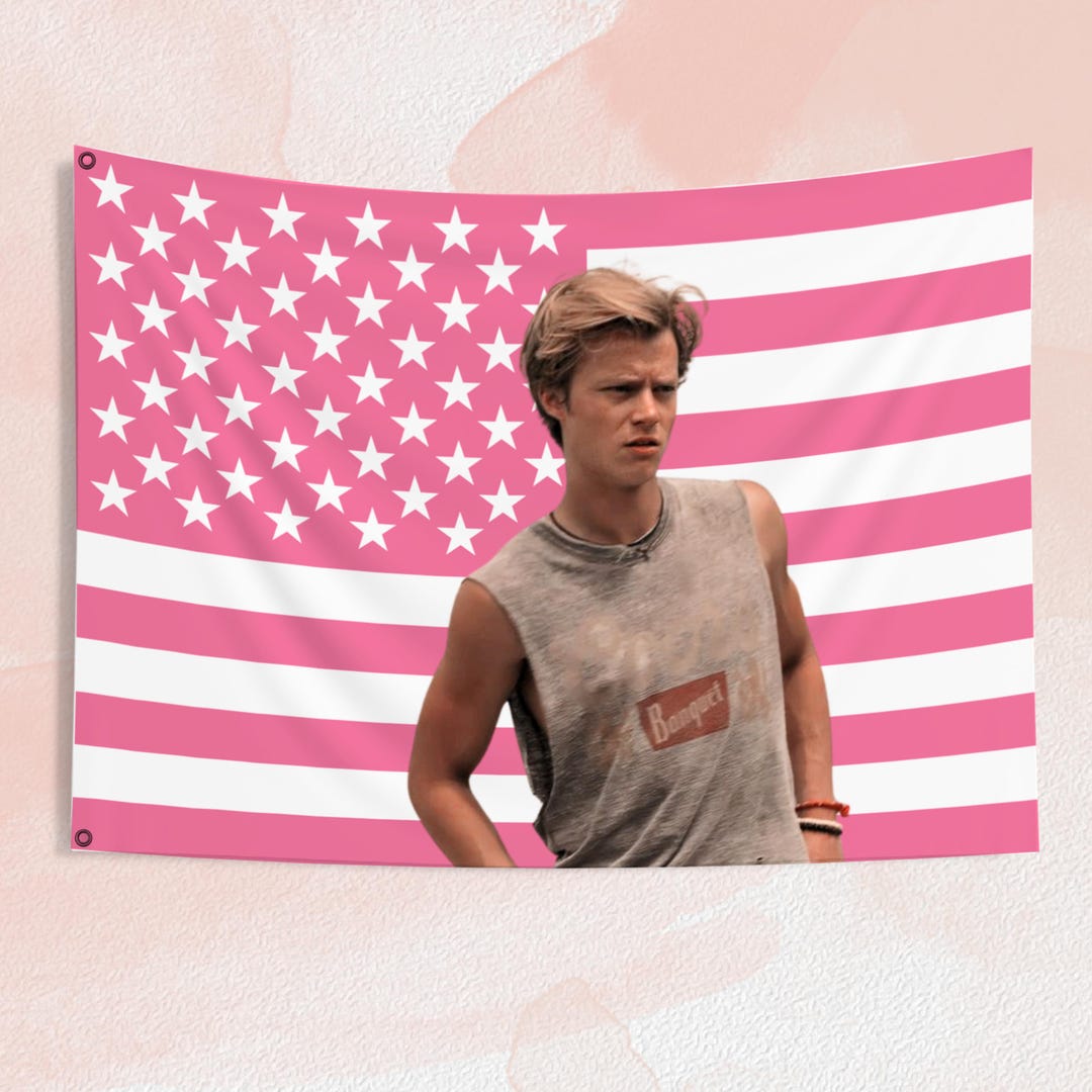 JJ Maybank Pink Flag Rudy Pankow Photo Pink USA America Flag OBX Fan ...