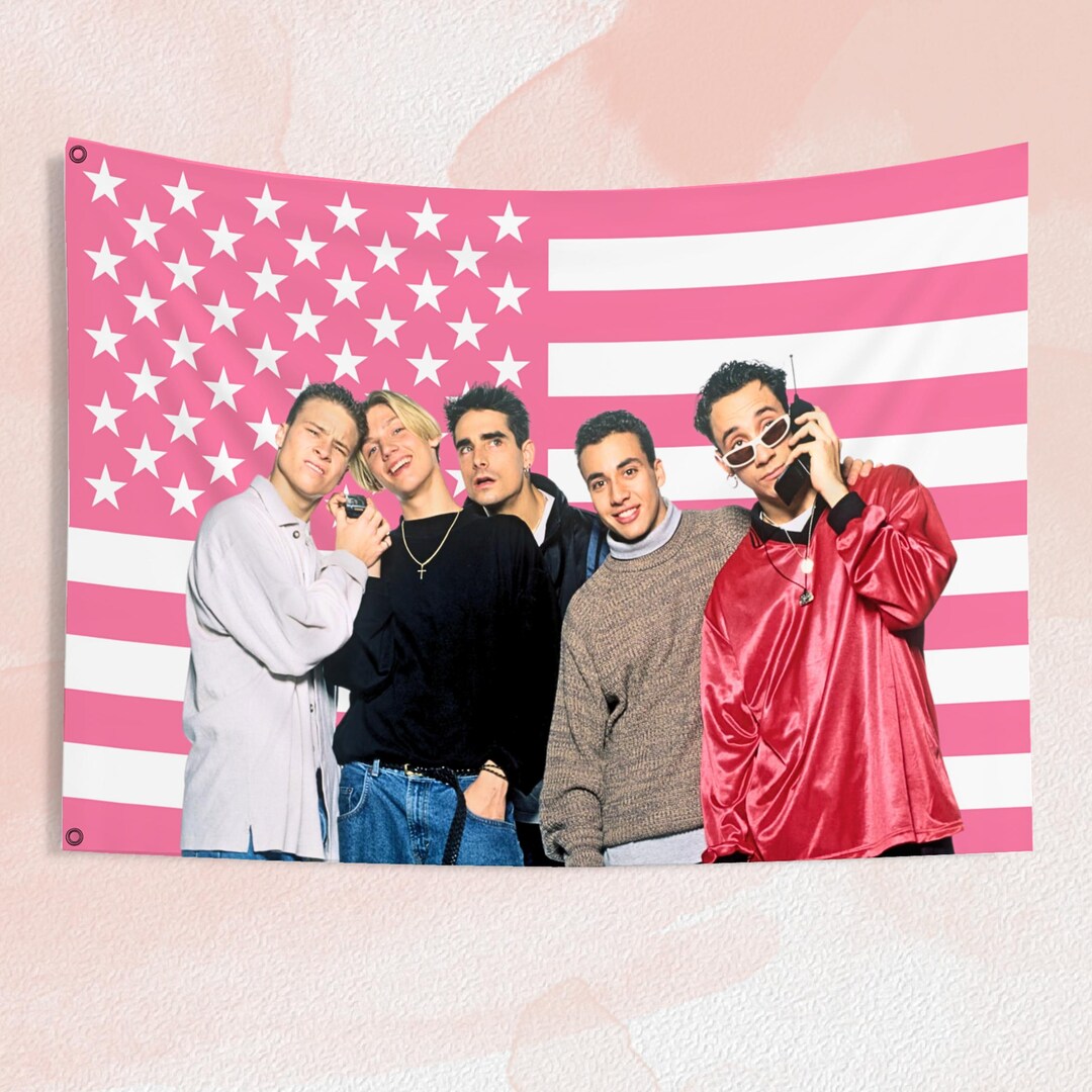 Backstreet Boys | Pink Flag | 90s Boy Band Tapestry | Pop Music Decor ...