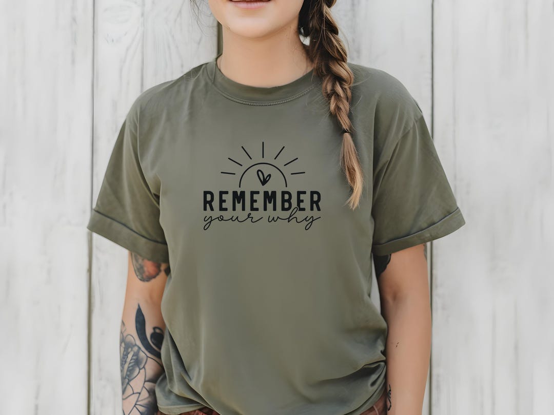 Remember Your Why" T-shirt Design | Motivational Quote Shirt ...