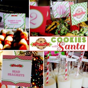 INSTANT DOWNLOAD - Cookies With Santa Party Package - Birthday ...