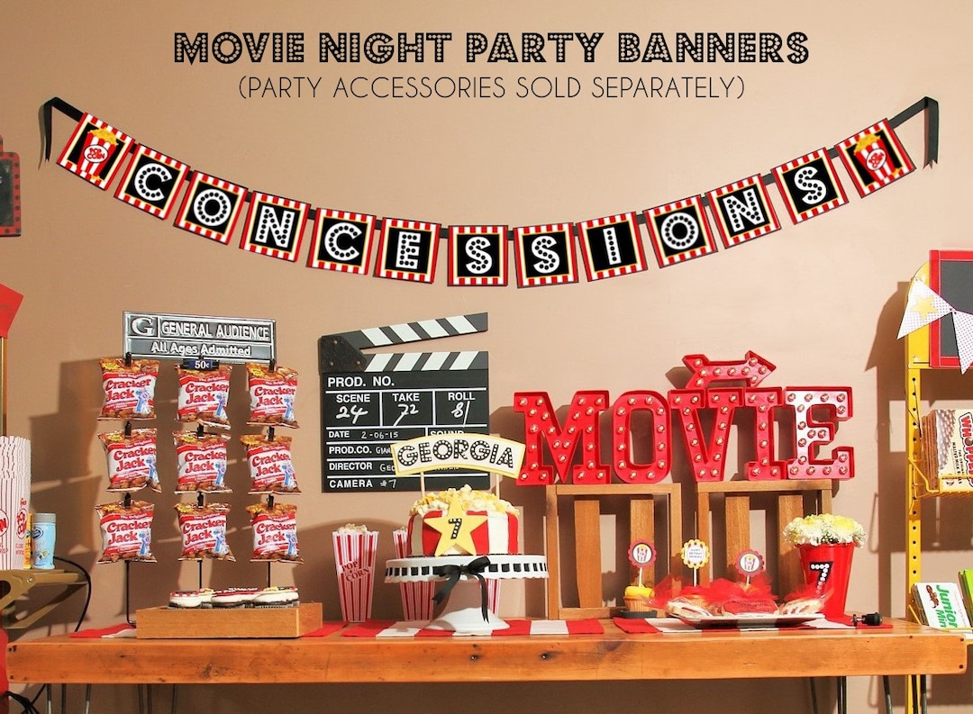 Concession Stand Banner - INSTANT DOWNLOAD Includes 2 Banners ...