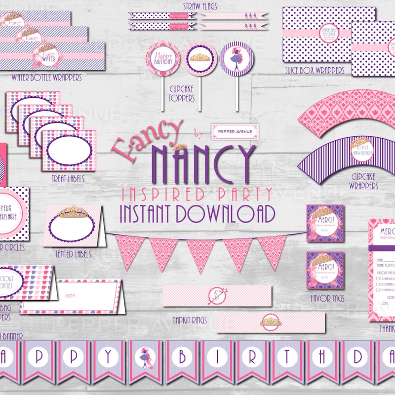 Fancy Nancy Party - Etsy