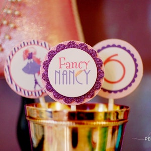 Fancy Nancy Style Birthday Party Package - Diy Printable Files ...