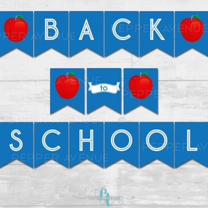Back to School Banner - INSTANT DOWNLOAD - PDF Print-at-home Files - Etsy