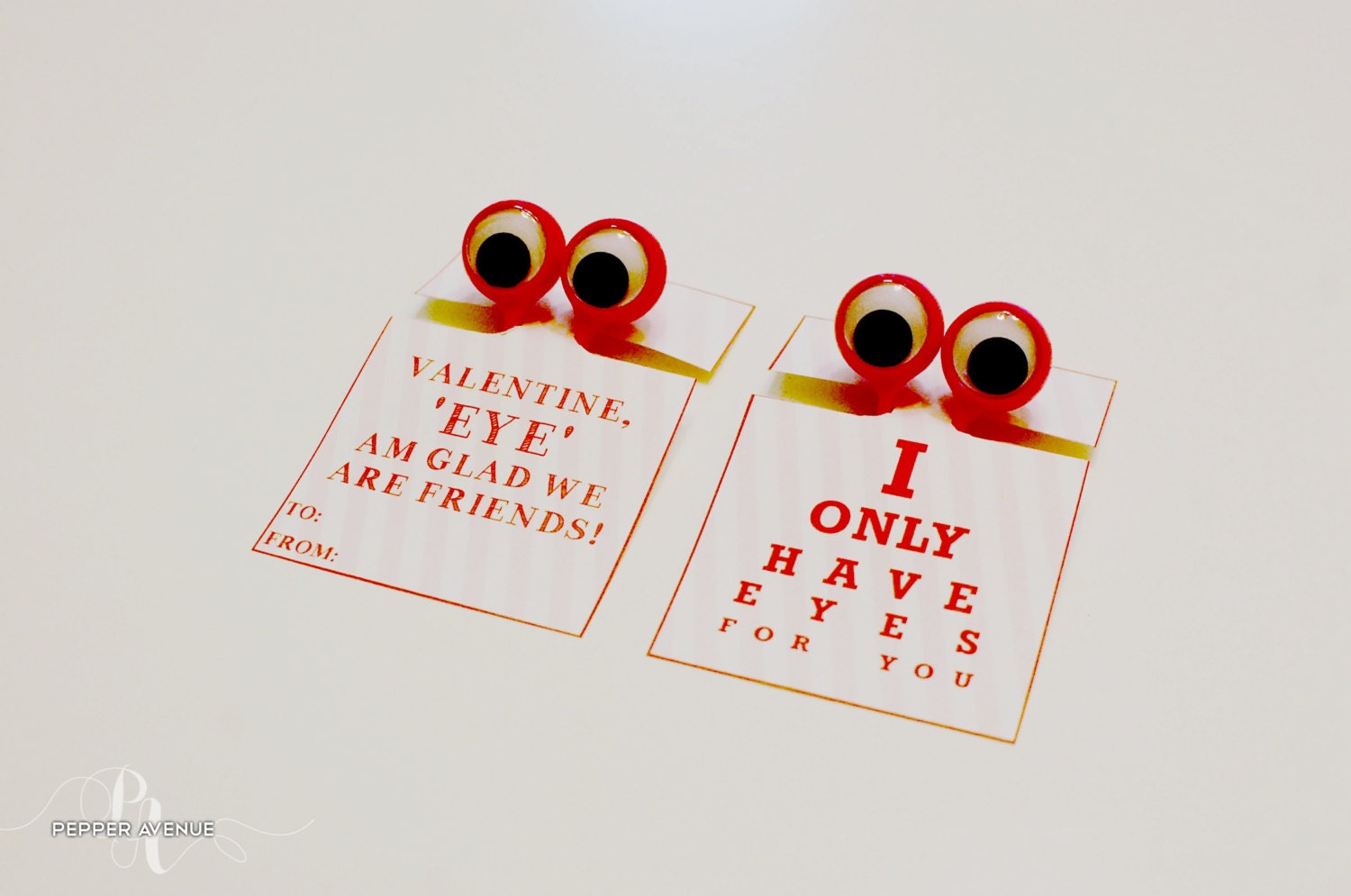 I Only Have Eyes for You Valentine, Eye Am Glad We Are Friends, Eye ...
