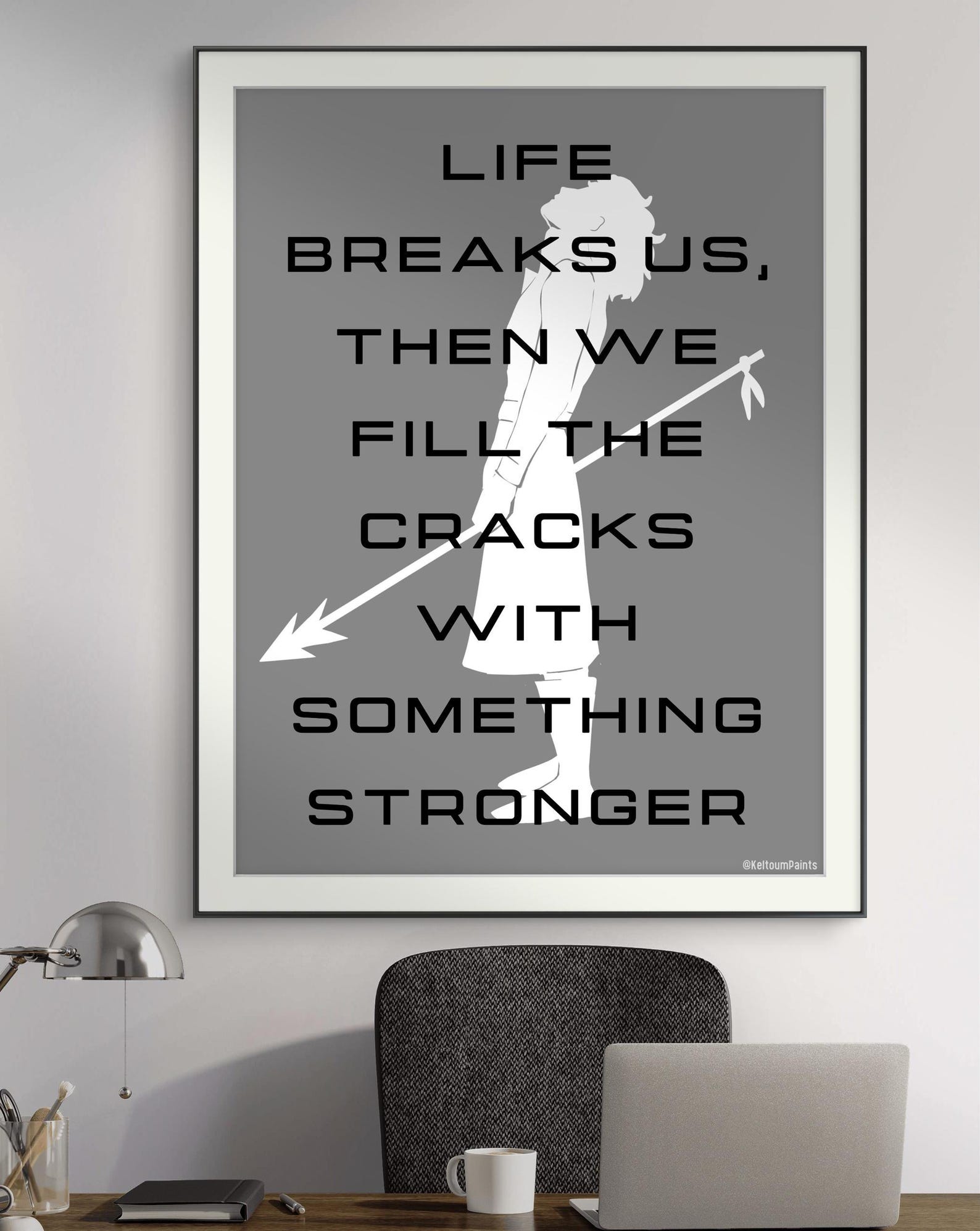 Kaladin Stormblessed Quote Fan Art Poster, Brandon Sanderson Stormlight ...