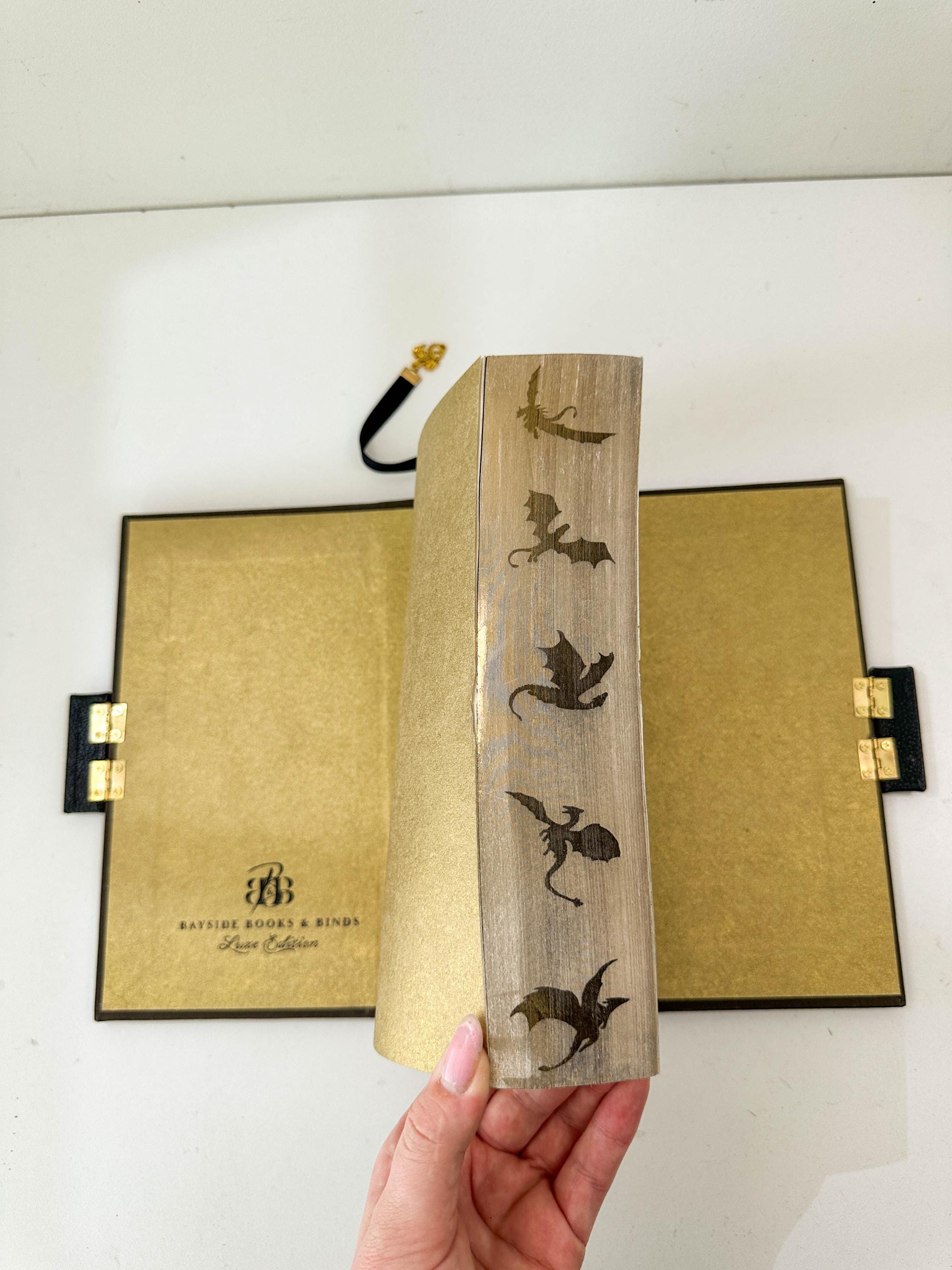 Fourth Wing Luxe Edition Rebound Book - Book Rebinding With Tri-color ...