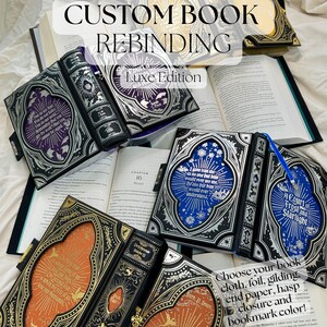 Custom Luxe Edition Rebound Book - Custom Rebinding With Tri-color ...