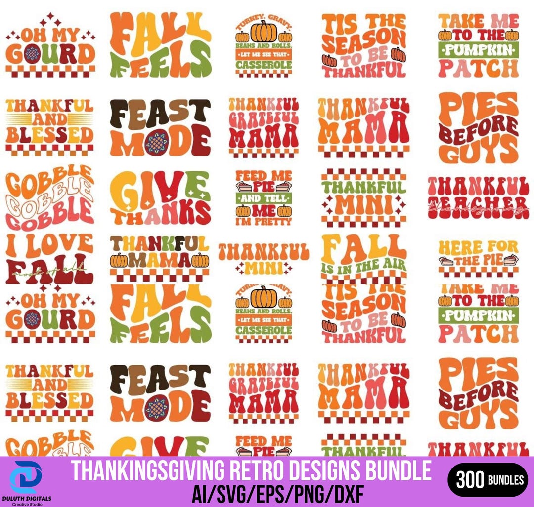 15 Retro Fall Bundle SVG PNG Autumn Svg, Hello Fall Cozy Pumpkin Season ...