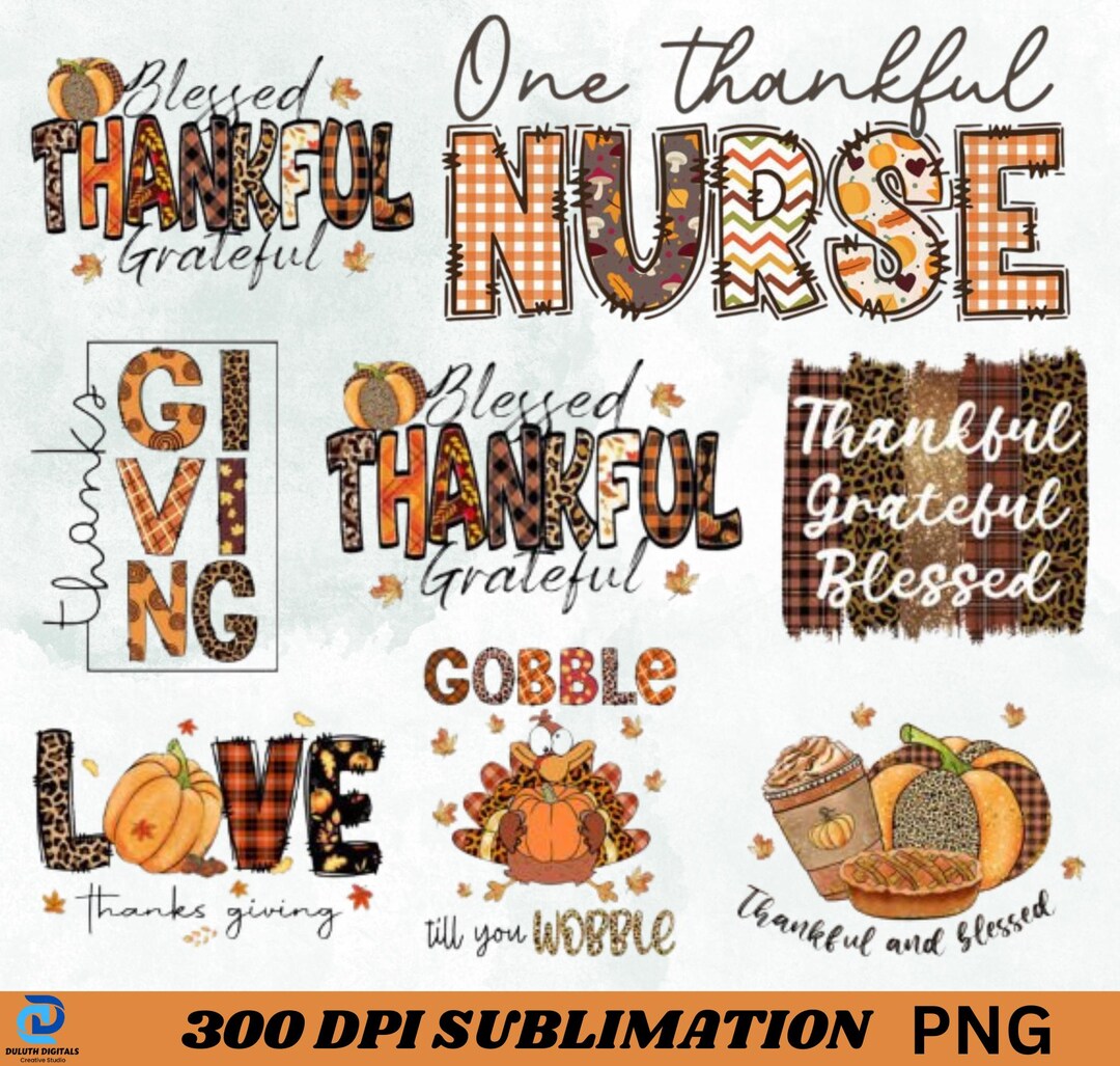 Digital Png File 2 Separate Designs Turkey Funny Cute Fall Thanksgiving ...