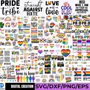 300 LGBTQ SVG Bundle, LGBT Svg, Pride Svg, Gay Pride Svg, Lgbt Quotes ...