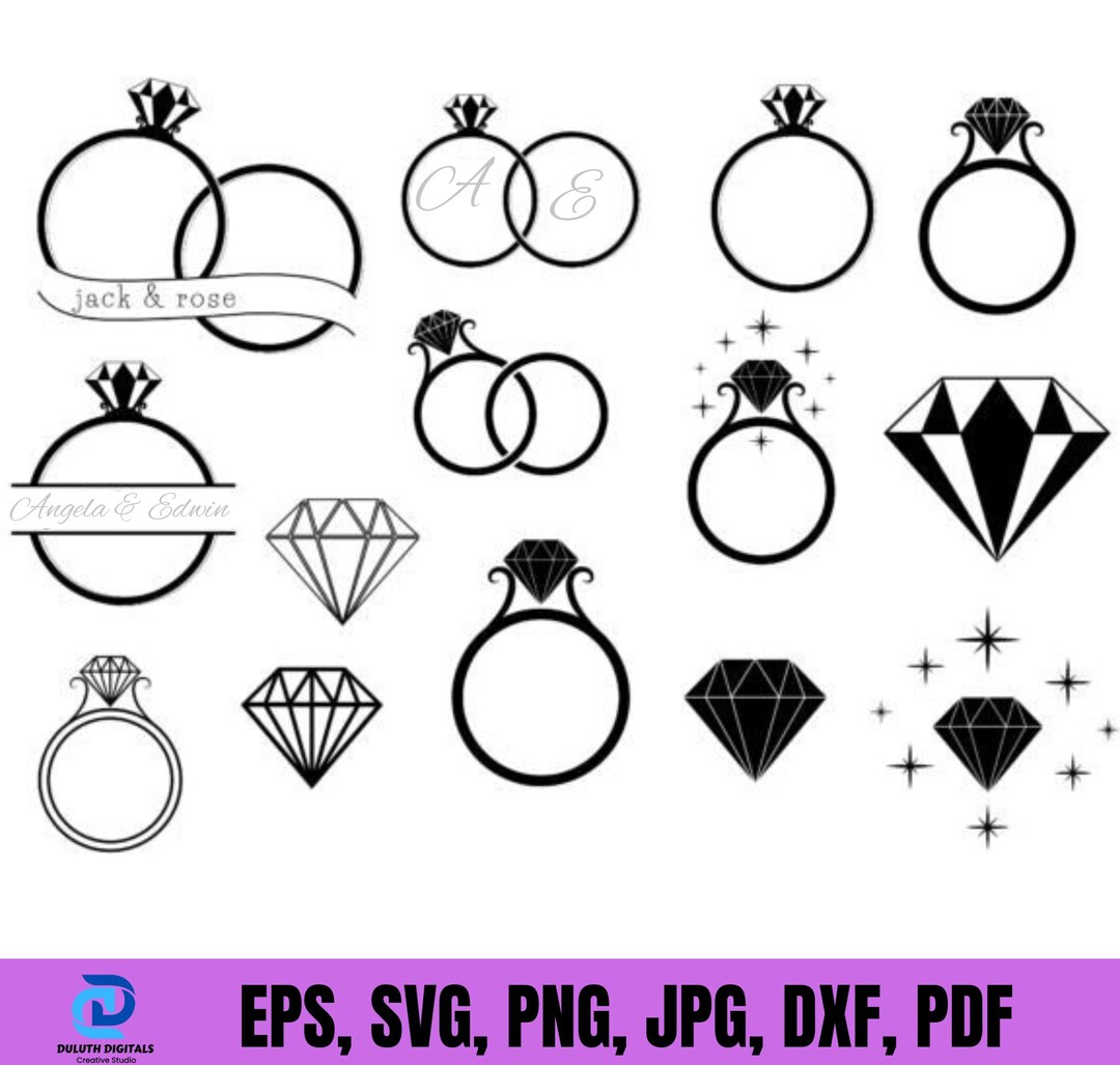 Ring SVG Cut File for Cricut and Silhouette. Digital Clipart, Vector ...