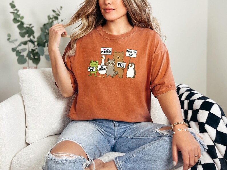 Comfort Colors®defund ICE T-shirt, Animals Protest Shirt, ICE Out of LA ...