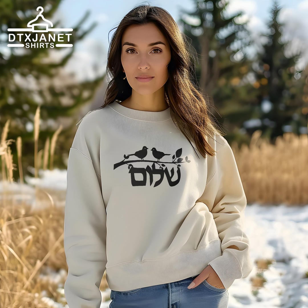 Jewish Women Sweatshirt,hanukkah Sweater, Shalom Crewneck,mom Hanukkah ...