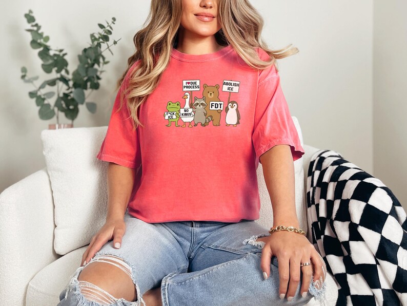 Comfort Colors®defund ICE T-shirt, Animals Protest Shirt, ICE Out of LA ...