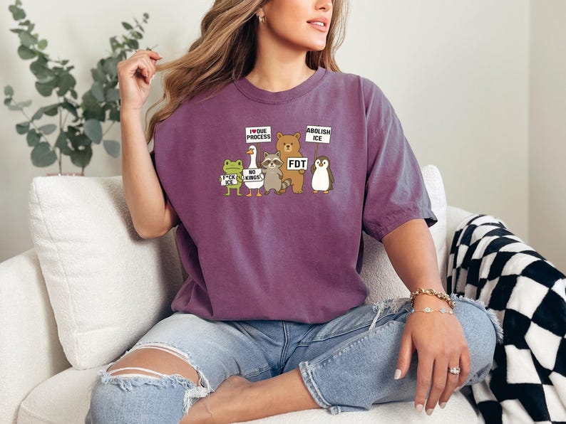 Comfort Colors®defund ICE T-shirt, Animals Protest Shirt, ICE Out of LA ...