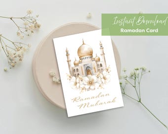 Set of 6 Ramadan Cards | Printable Ramadan Greeting Cards | Ramadan ...