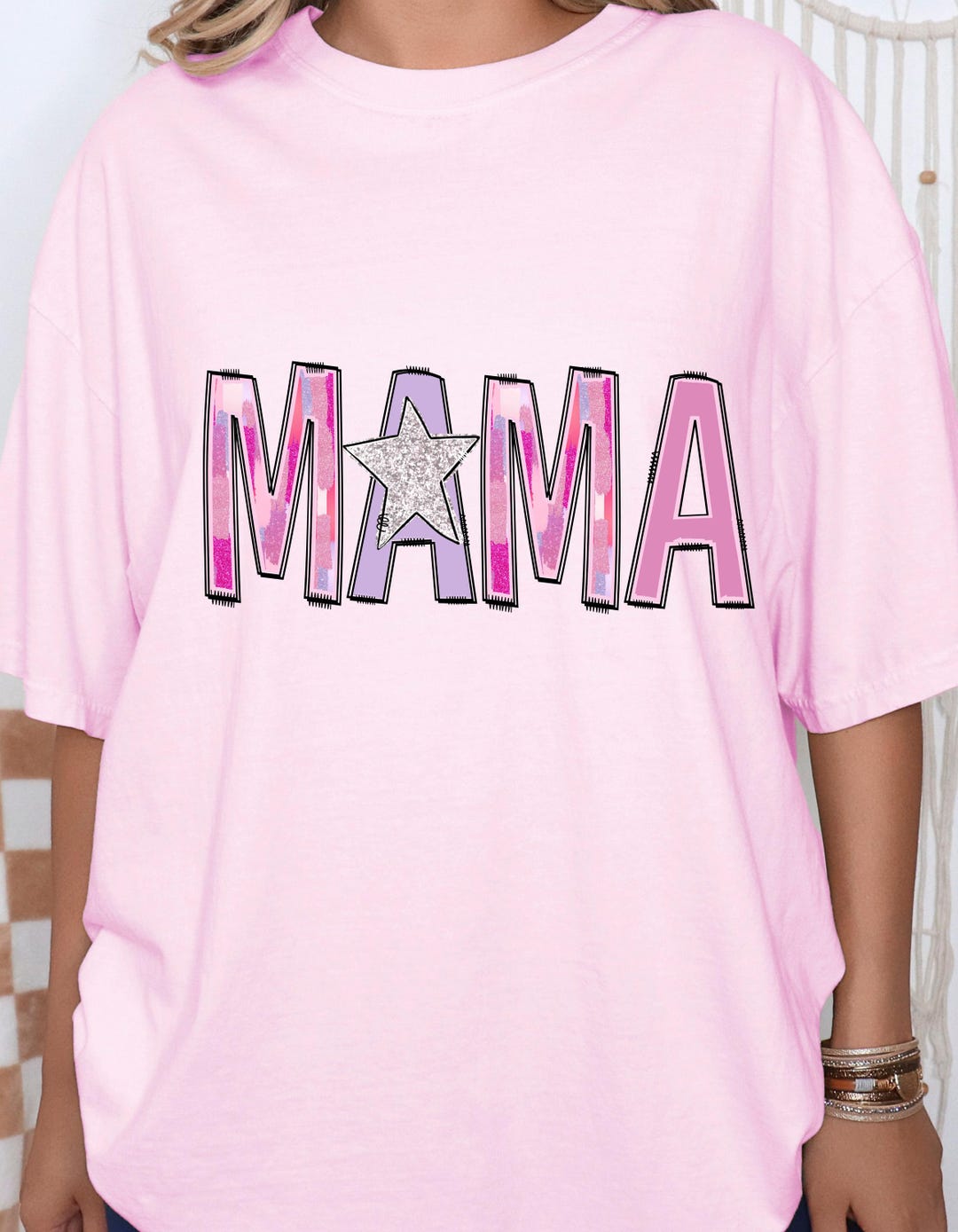 Preppy Mama Png, Pink and Purple, Star, Poppy, Preppy - Etsy