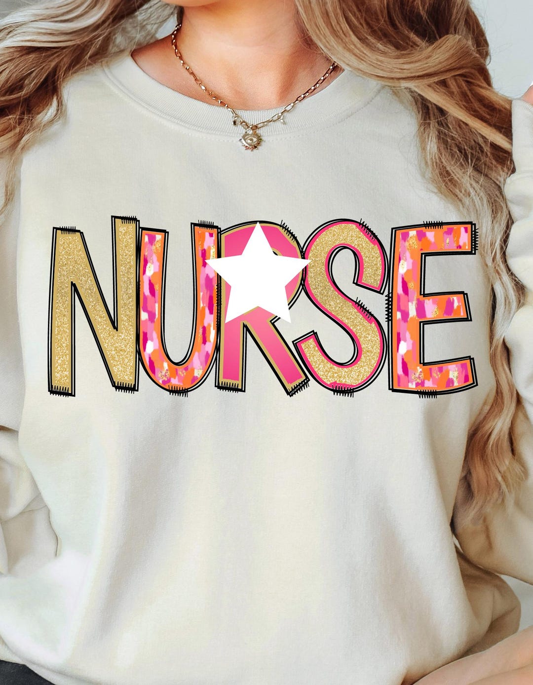 Preppy Nurse PNG - Etsy