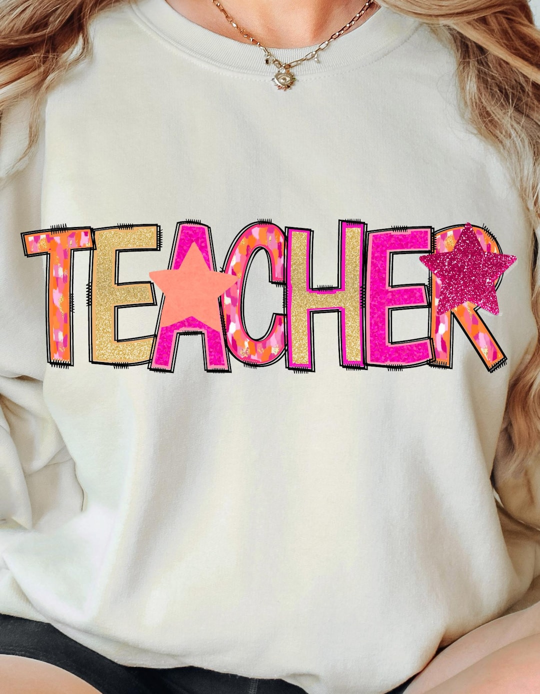 Preppy Teacher Png - Etsy
