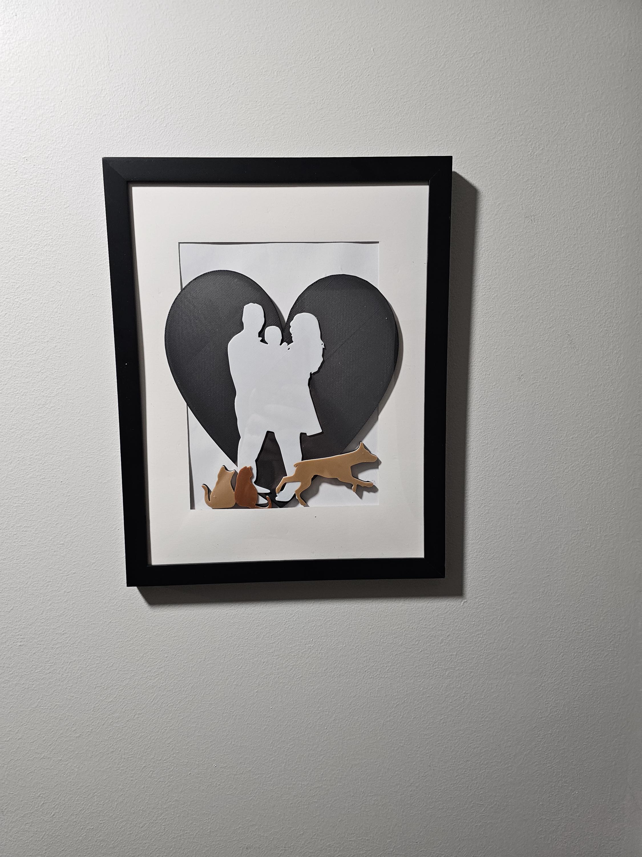 Framed Custom 3d Printed Portraits - Etsy