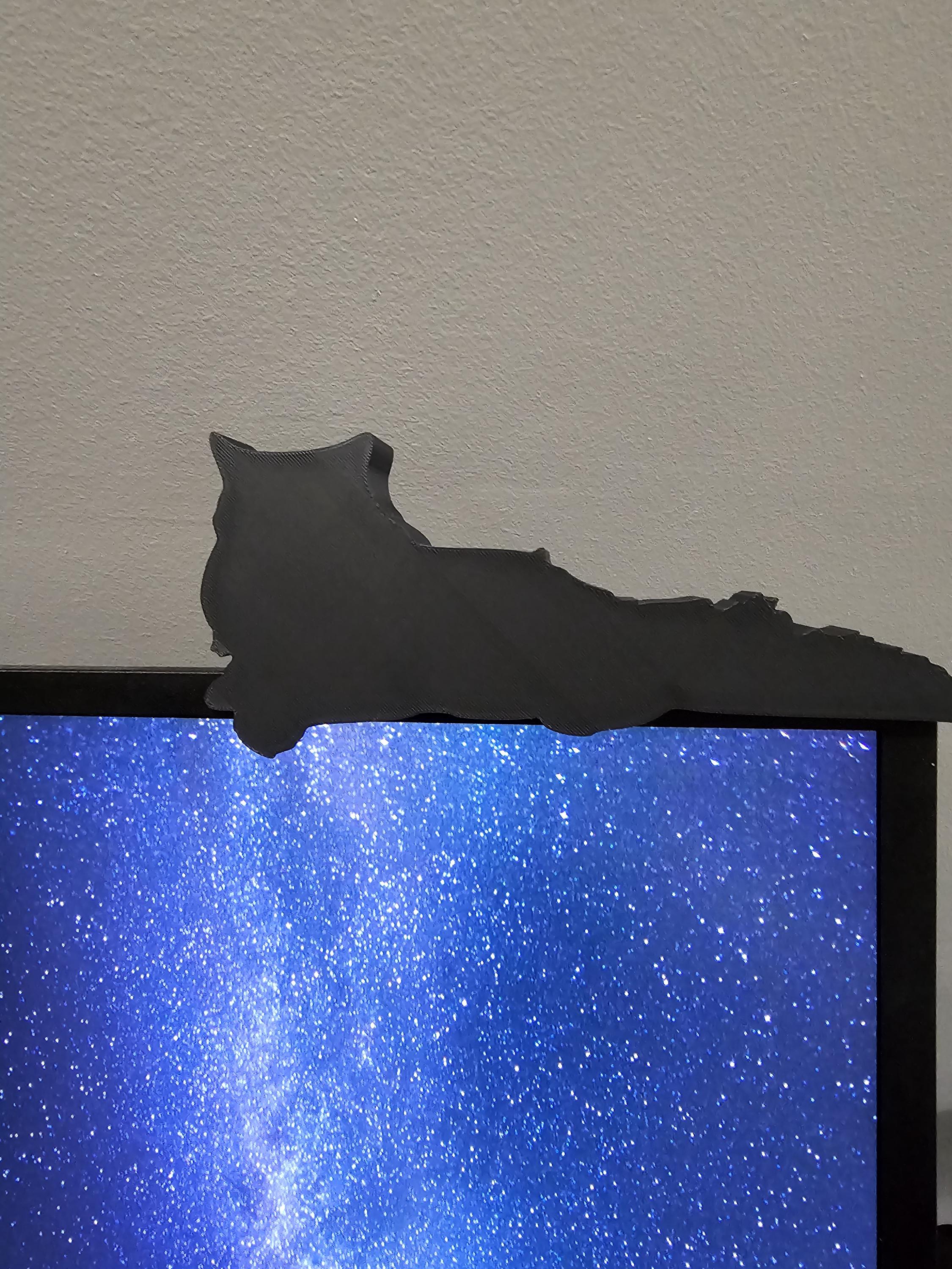 Cat Monitor Corner: Desk Decor, TV Topper - Etsy