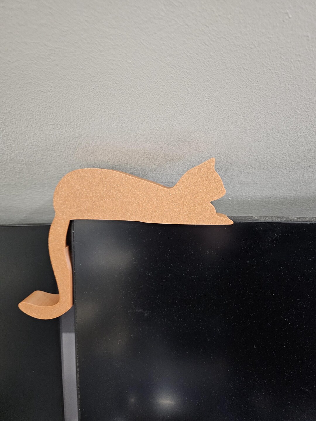 Cat Monitor Corner: Desk Decor, TV Topper - Etsy