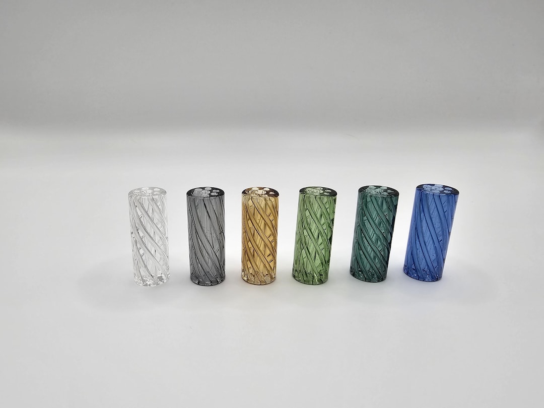 12mm Helix Swirl Glass Rolling Tips With Case - Assorted Colors - Etsy