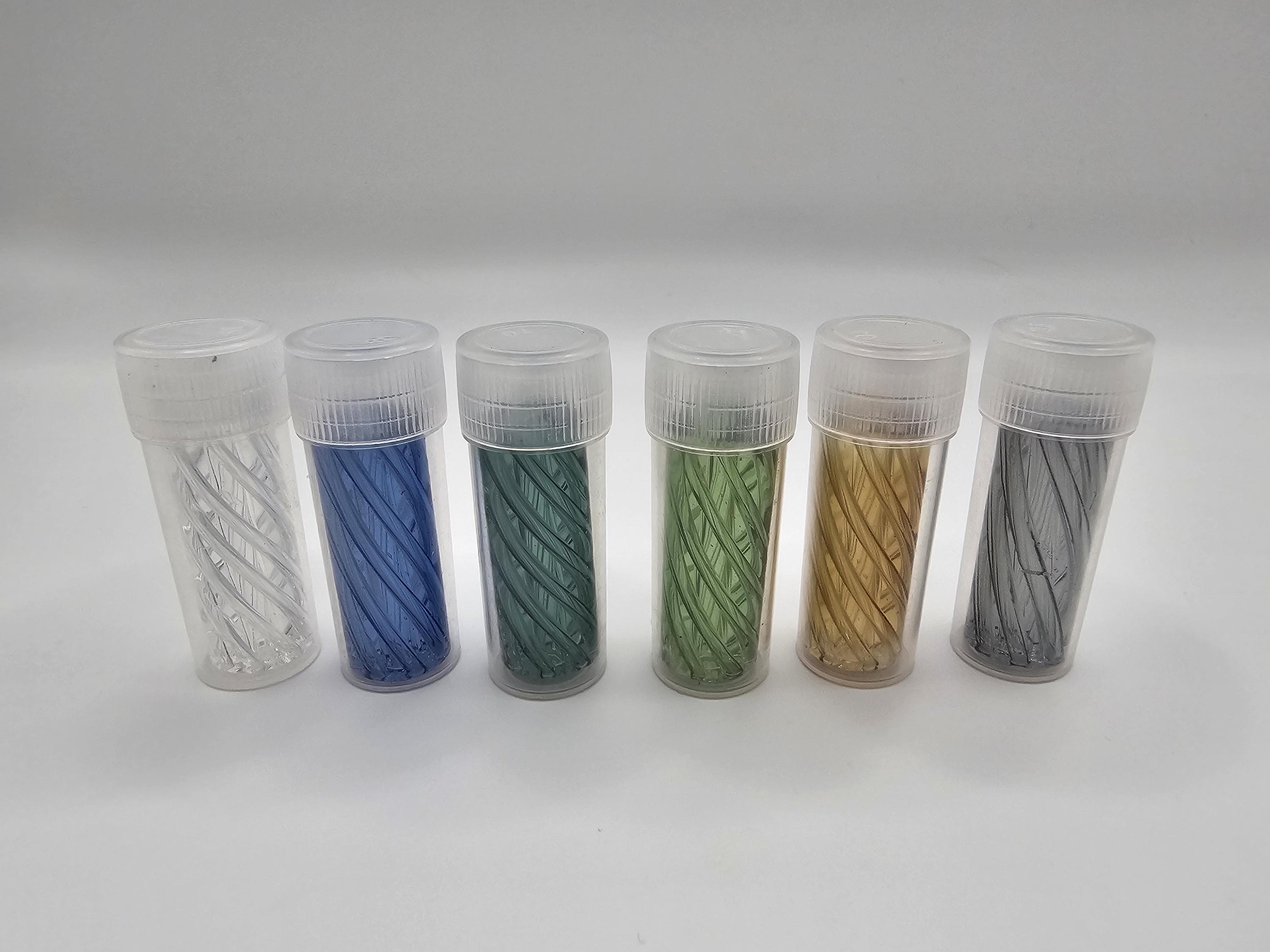 12mm Helix Swirl Glass Rolling Tips With Case - Assorted Colors - Etsy
