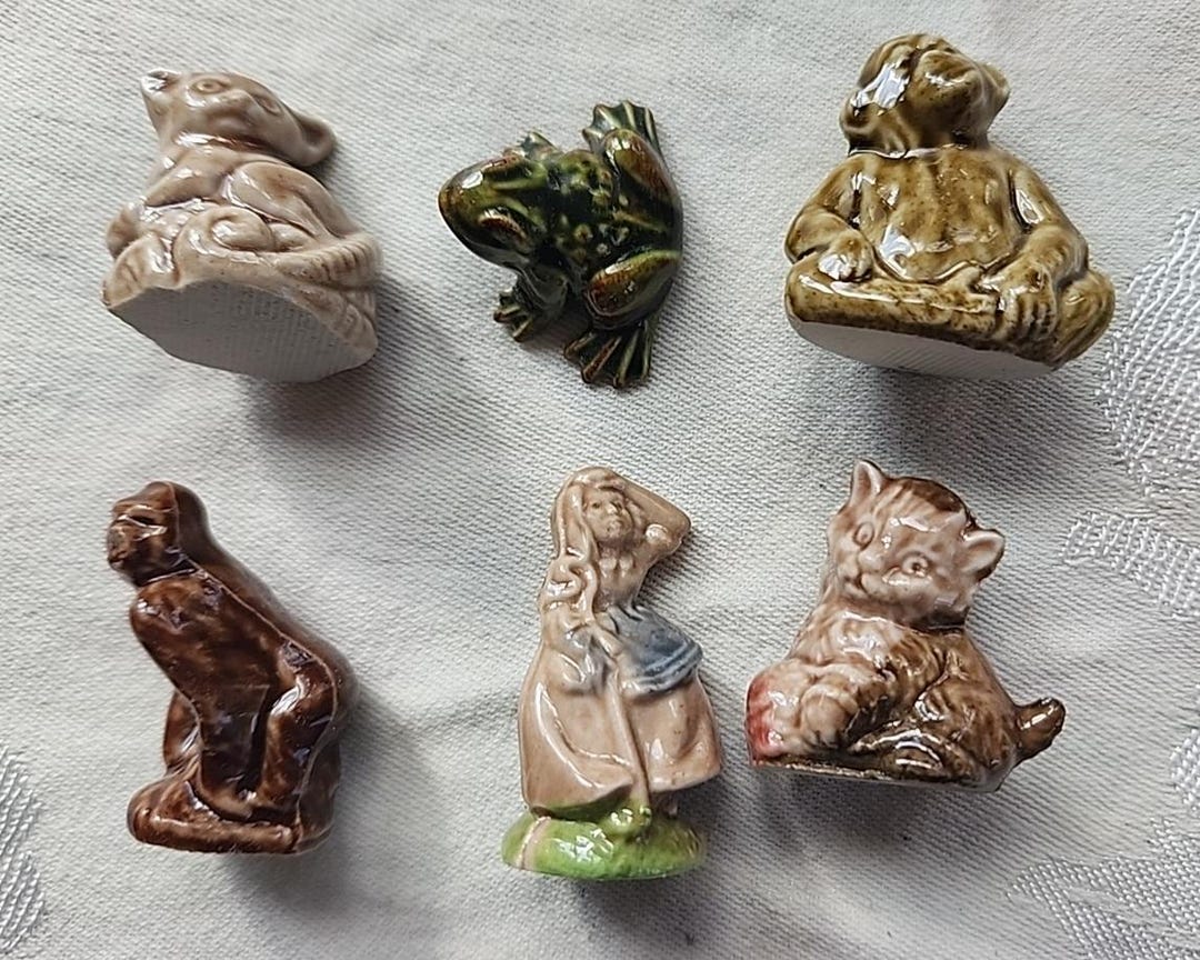 Wade Red Rose Animals Set of 6 Figurines Frog Kitten Ape Girl - Etsy
