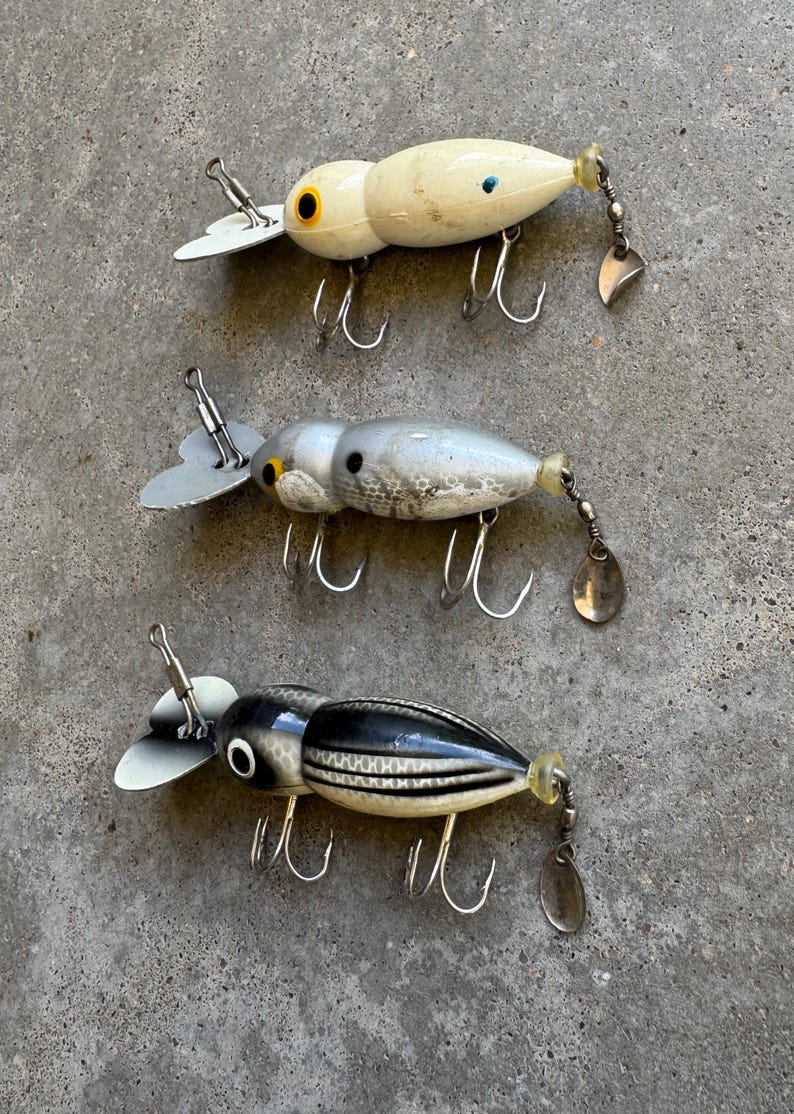 Vintage Whopper Stopper Hellbender Crank Bait Fishing Lures - Etsy