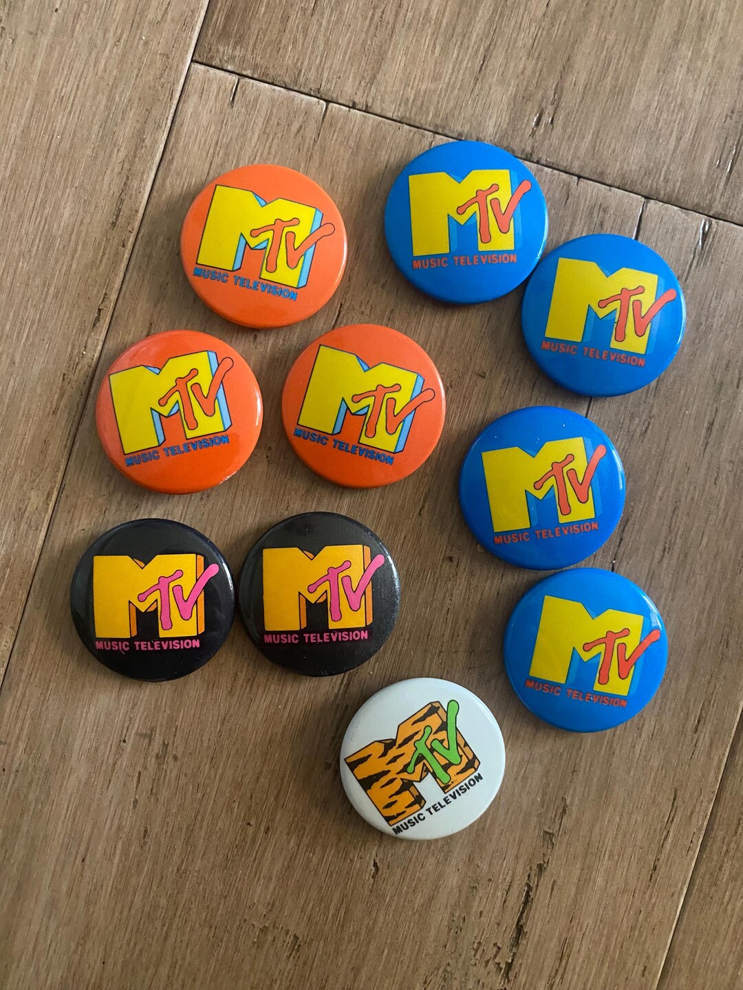 Vintage 80s 90s MTV Promotional Button Pins - Etsy