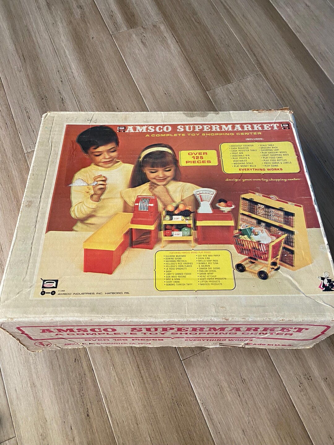 Vintage 1965 AMSCO Supermarket Toy Grocery Store - Etsy