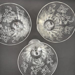 Water Goblet Heather by Fostoria Set of 3, Nine Ounce Stemware in ...