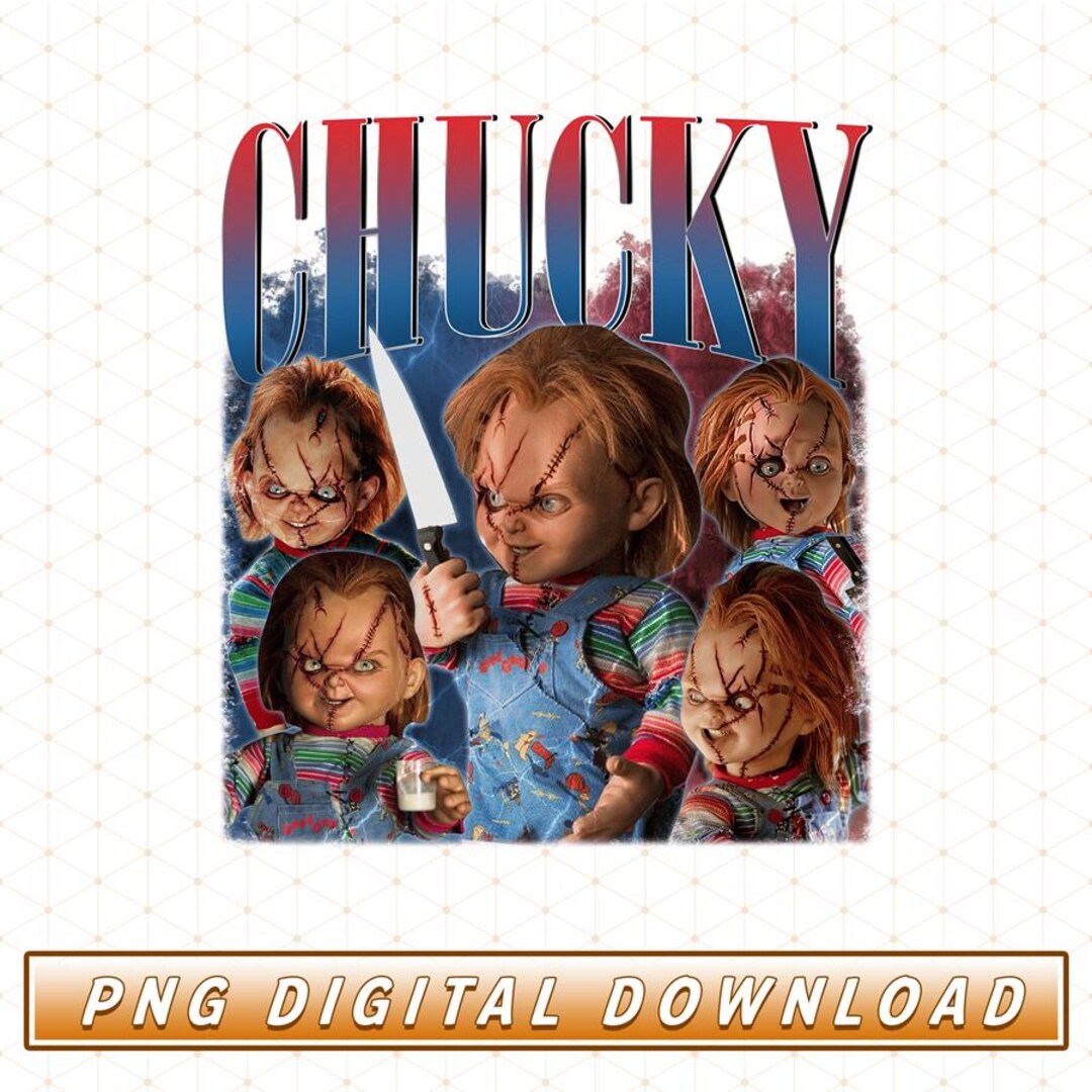 Chucky Horror Bootleg Png, Chucky Vintage Homage Png, Killer Character ...