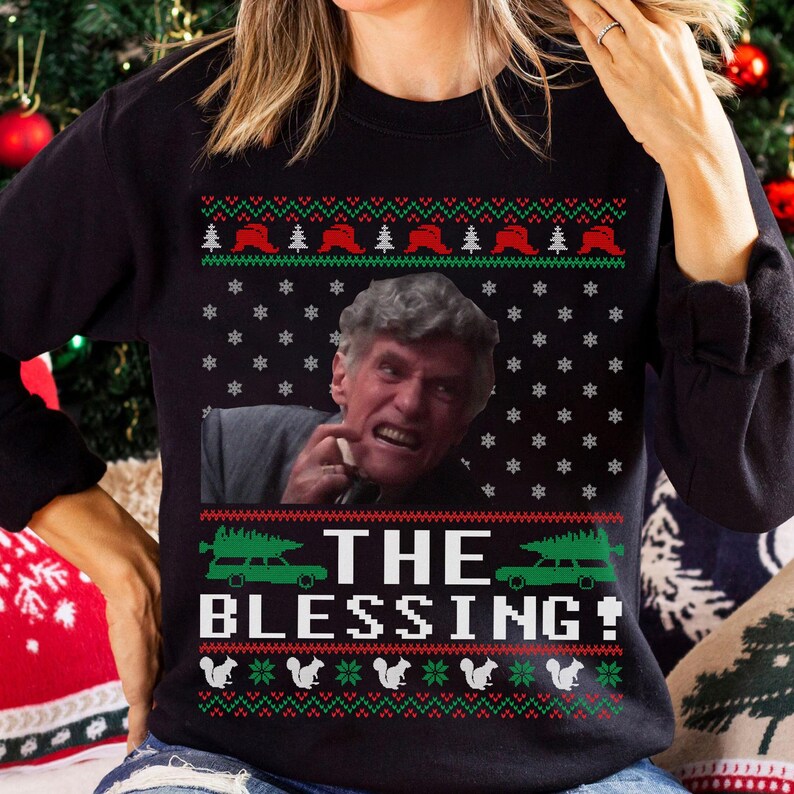 The Blessing Uncle Lewis Ugly Sweater, the Blessing Christmas Vacation ...
