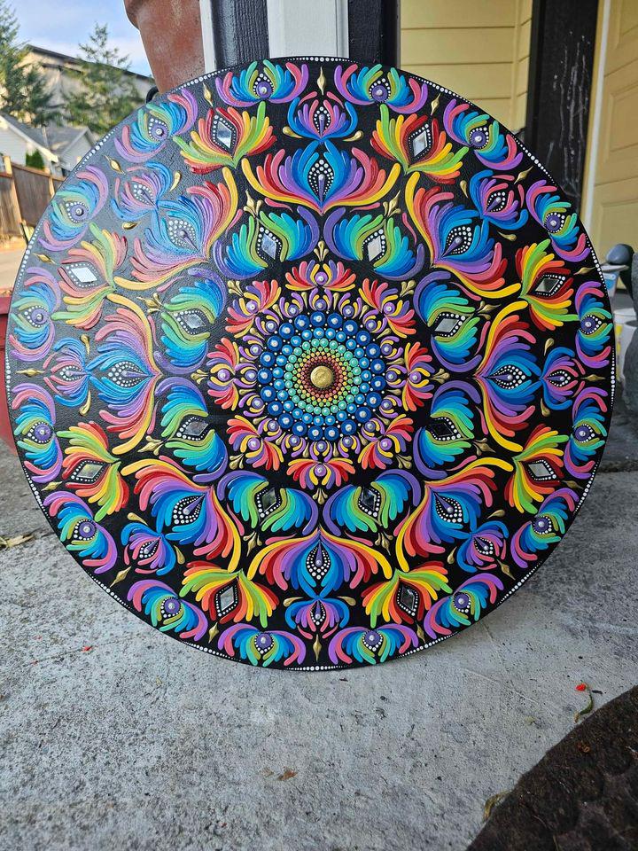Hand Painted Mandala - Etsy