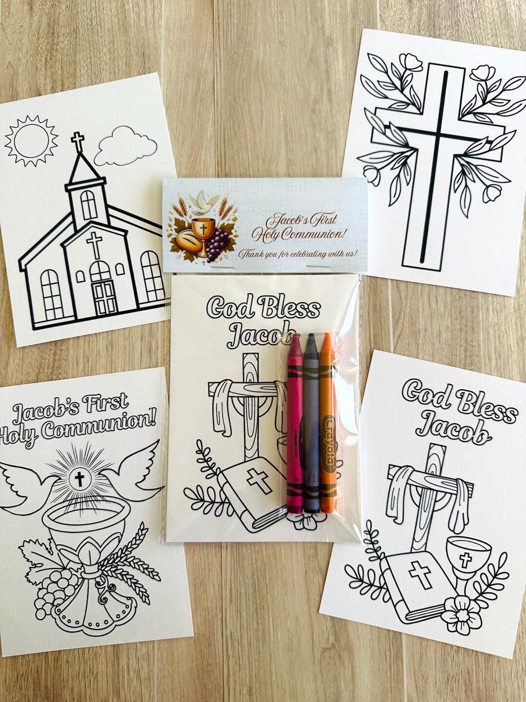 Personalized First Communion Coloring Pages, First Communion Coloring ...