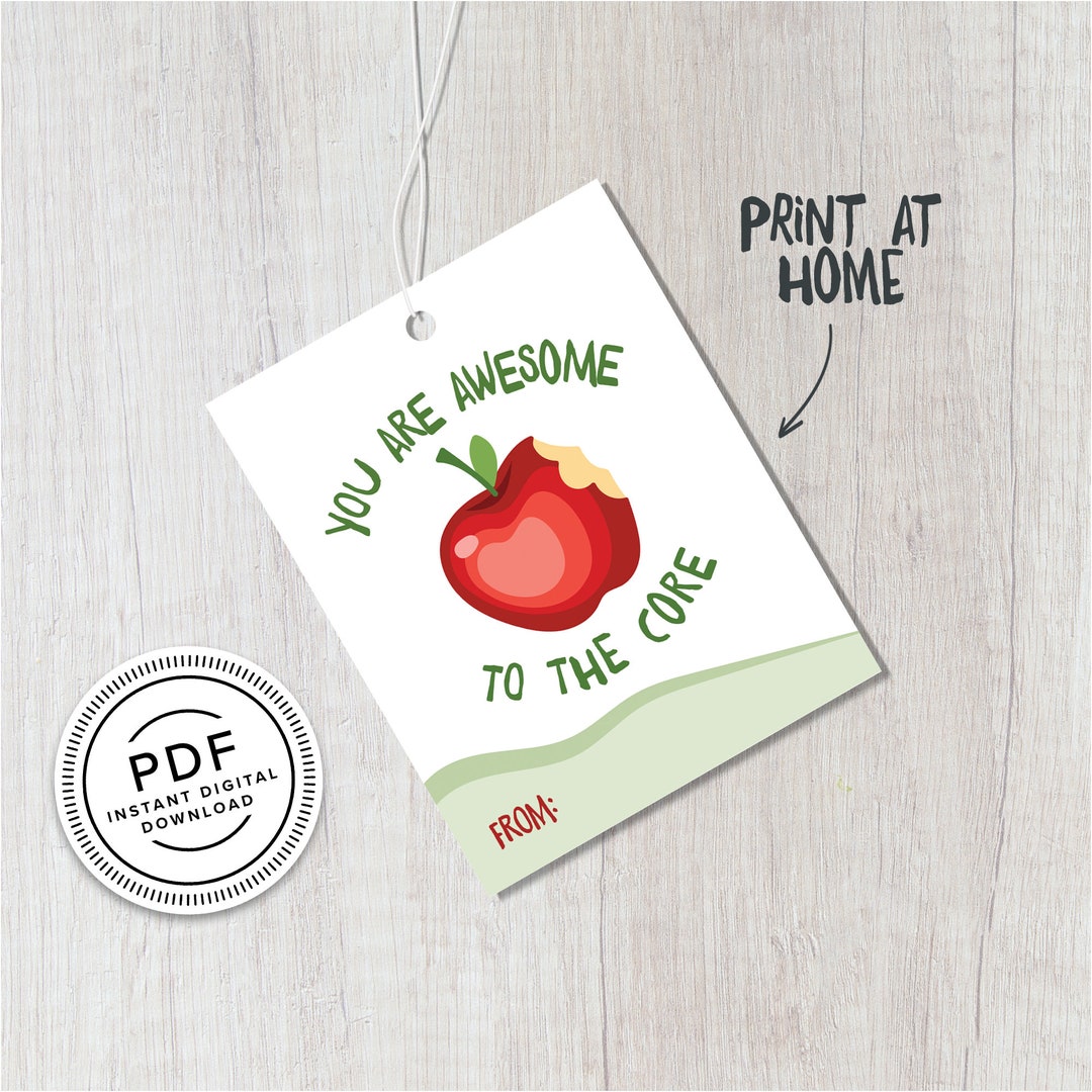 Teacher Appreciation Gift Tags - Back to School - Teacher Gift ...