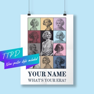 Custom Eras Tour Poster Canva Template: TTPD Party Theme (digital ...