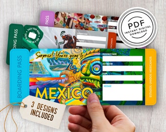Print Mexico Ticket - Etsy