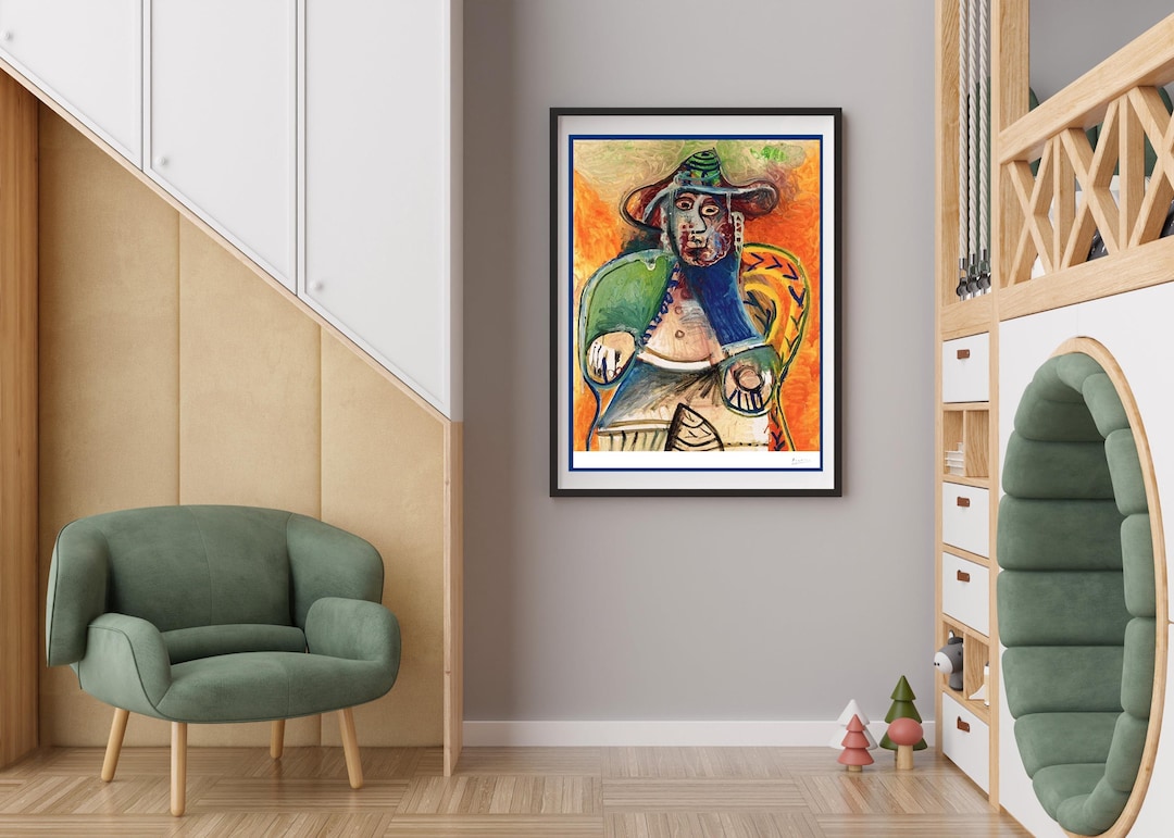 Picasso "old Man Seated, 1902 Lithograph - Etsy
