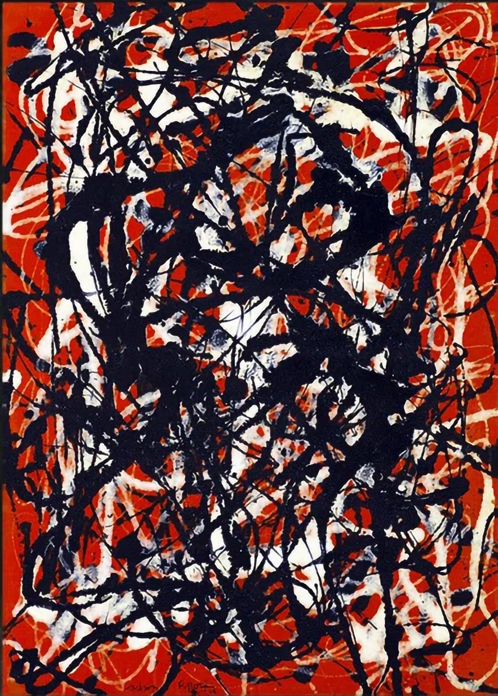 Jackson Pollock, "free Form" Lithograph - Etsy