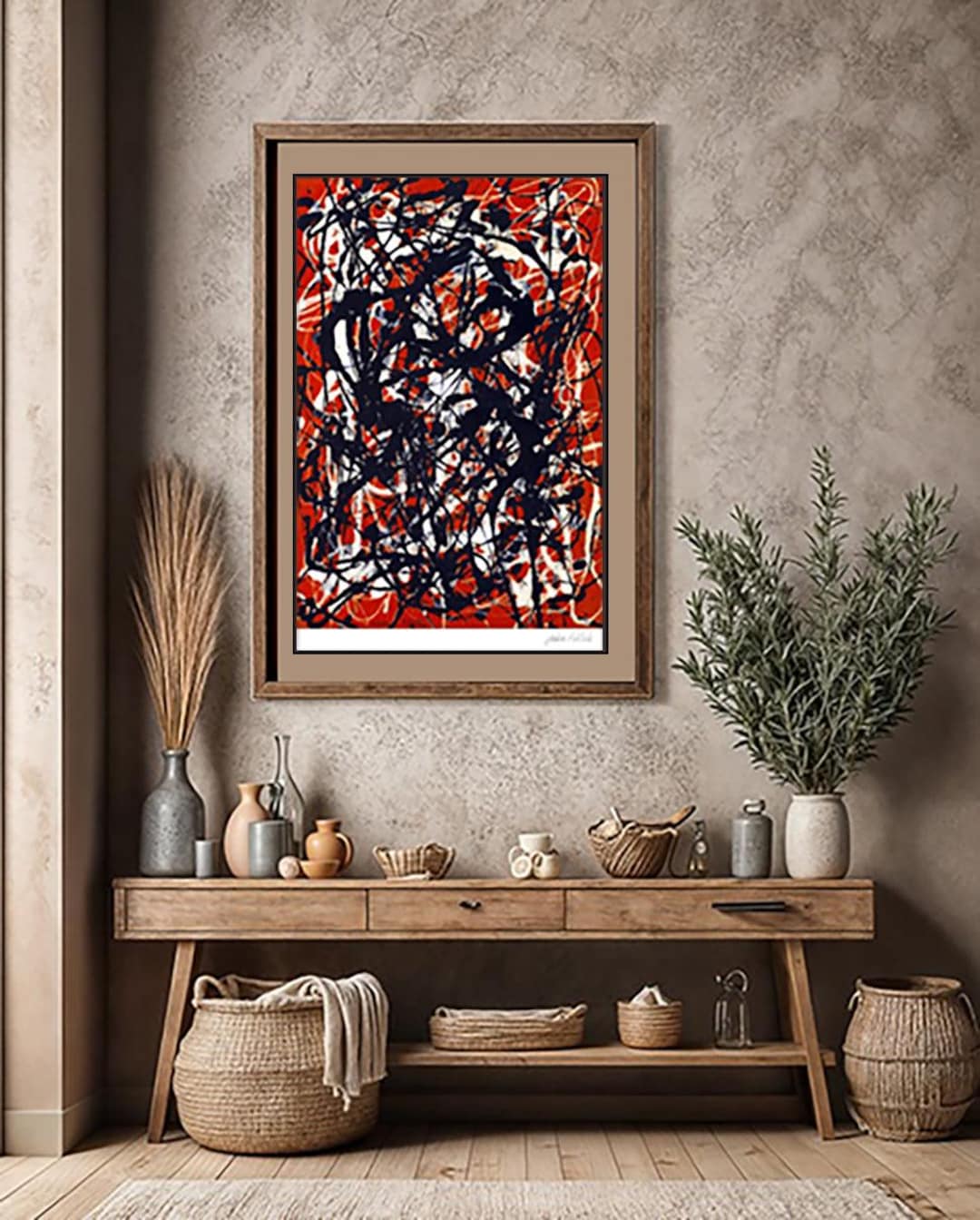 Jackson Pollock, "free Form" Lithograph - Etsy