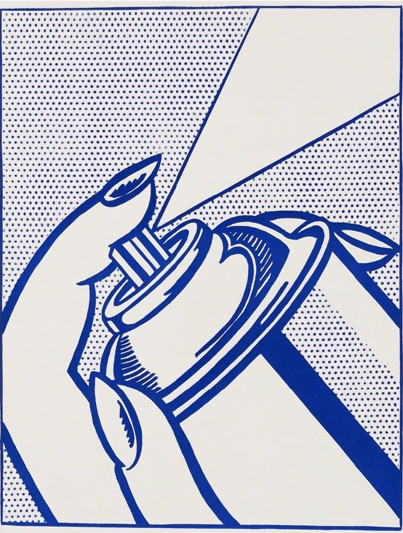 Roy Lichtenstein "spray Can" Lithograph UNFRAMED - Etsy