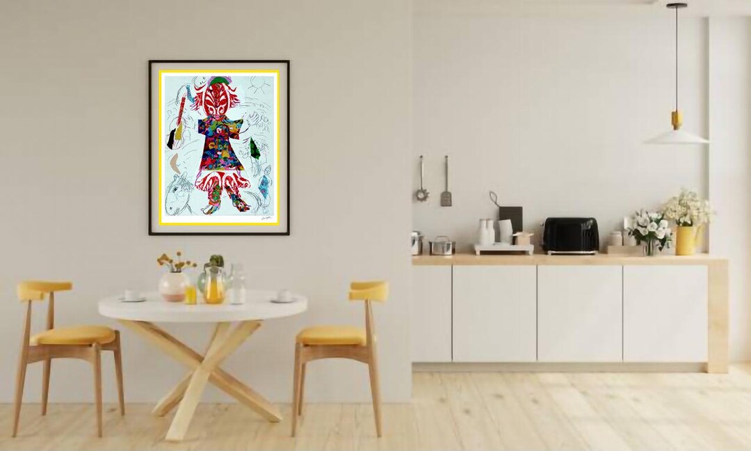 Chagall, "untitled (collage)" Lithograph - Etsy