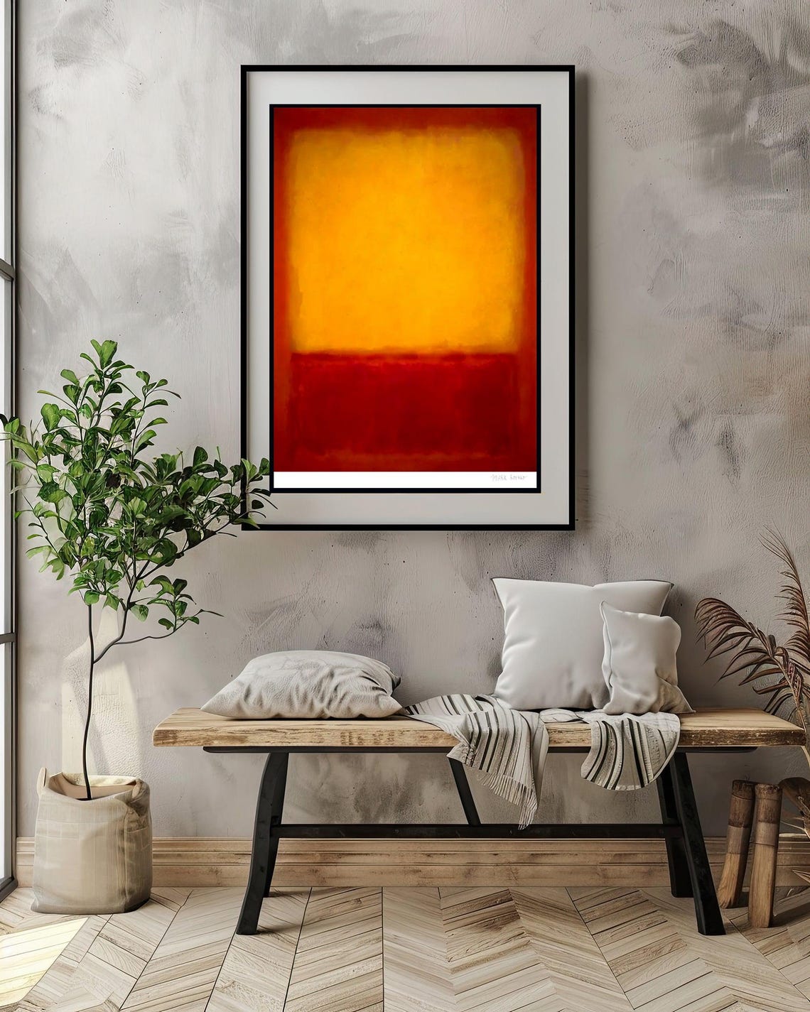 Mark Rothko, "yellow Over Purple 1956" Lithograph UNFRAMED - Etsy